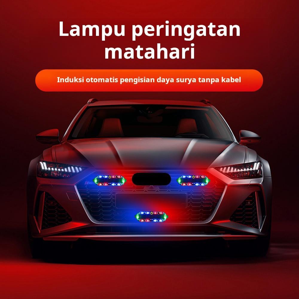 Jual 4PCS Lampu peringatan tenaga surya untuk sepeda motor kendaraan ...