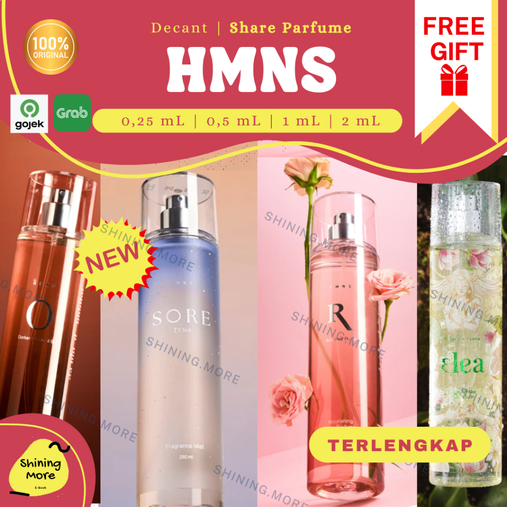 Jual HMNS BODY MIST FRAGANCE [ share in jar / decant ] Face mist Drop ...