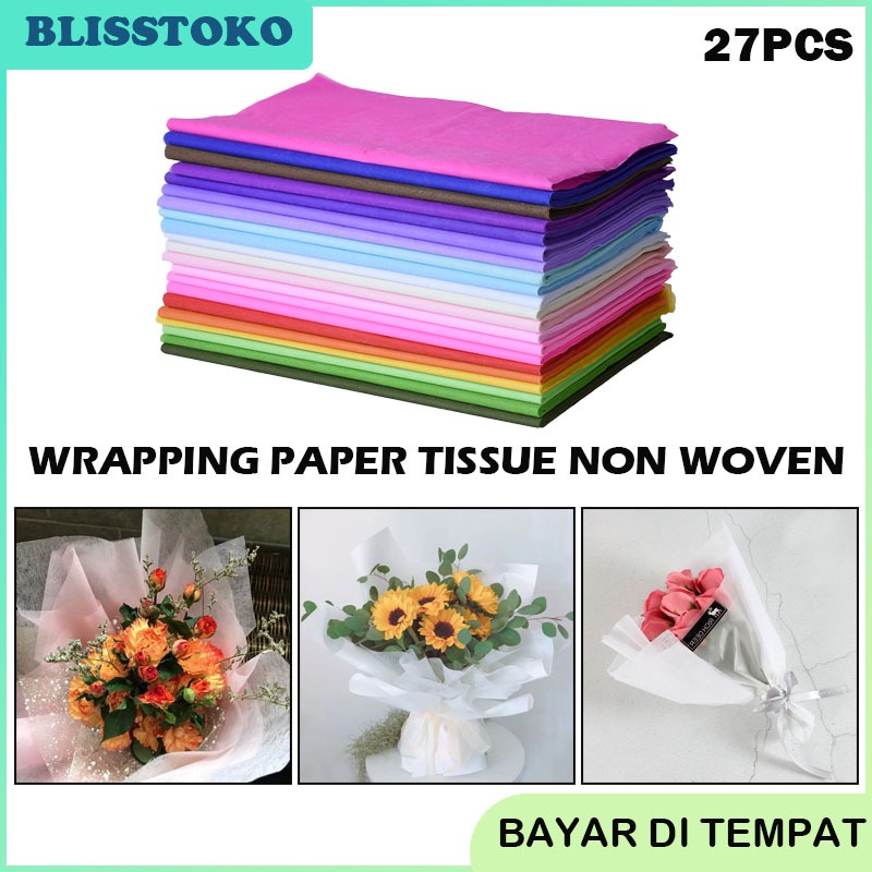 Jual Buket Bunga Kertas Tisu Spunbond Tissue Paper/Pembungkus Bunga ...