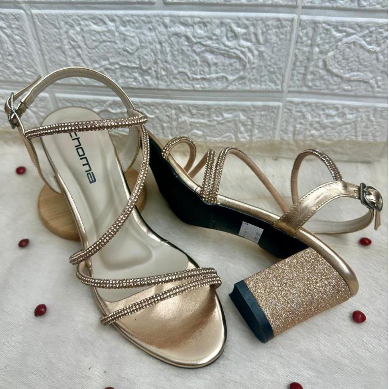 Jual Choma Shoes 601 Sandal Wanita High Heels Mewah Tali Sandal Pesta ...