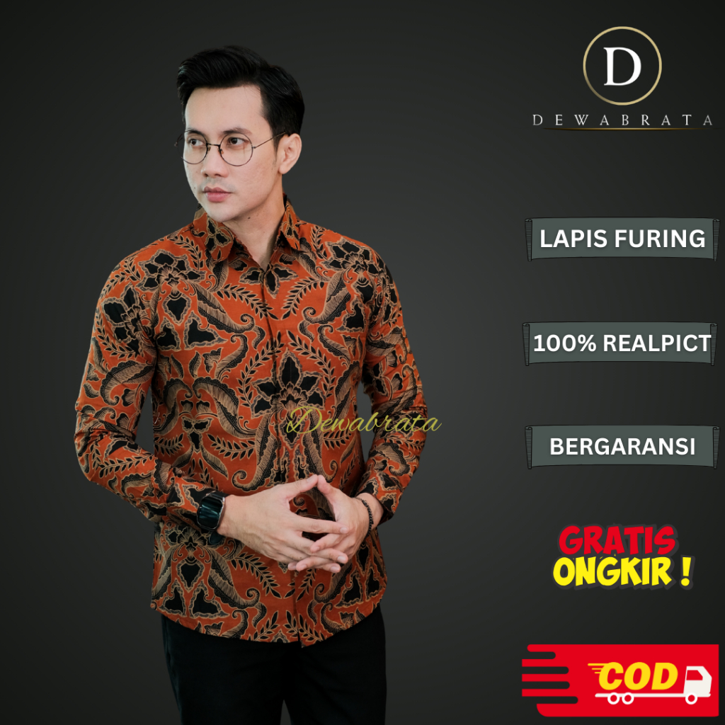 Jual Dewabrata Premium Kemeja Batik Fabiola Kemeja Lengan Panjang ...