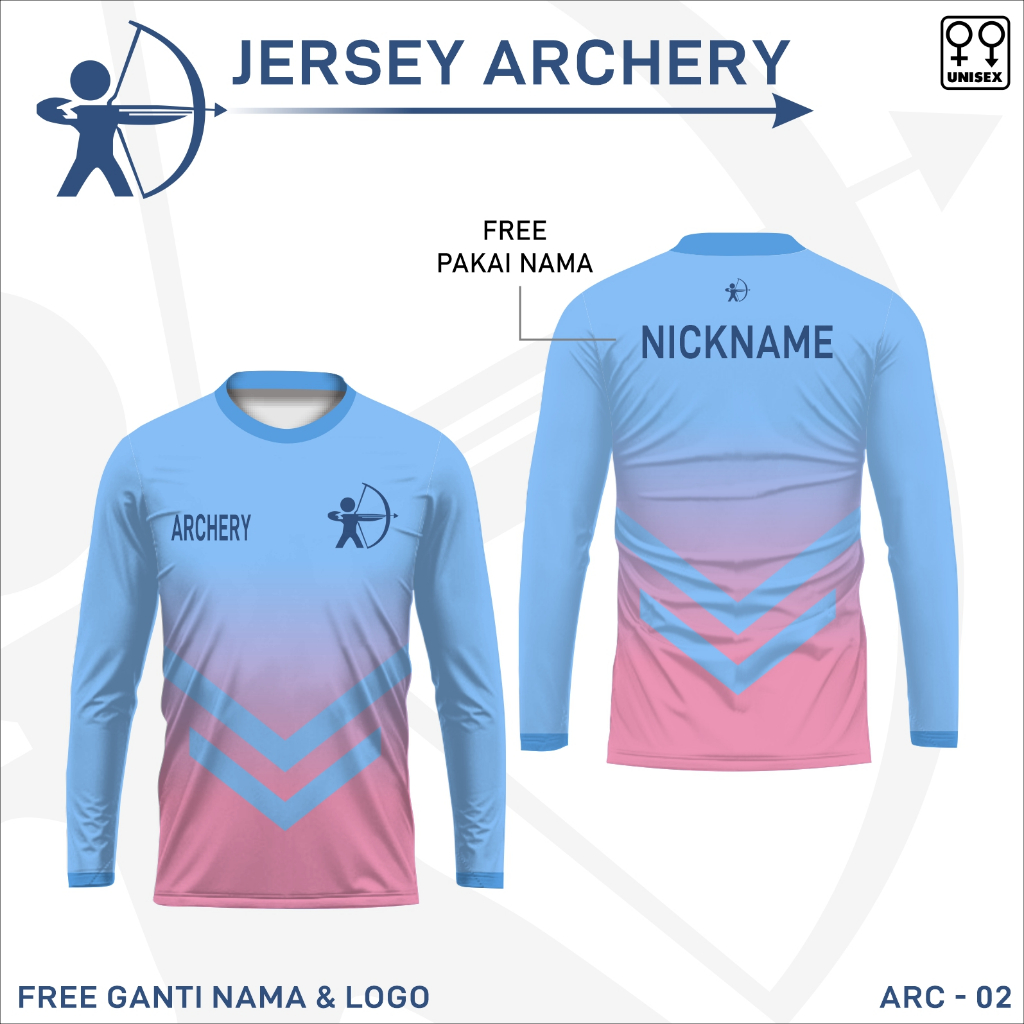 Jual Kaos Baju Jersey Panahan Kaos Archery Free Custom Nama dan Nama ...