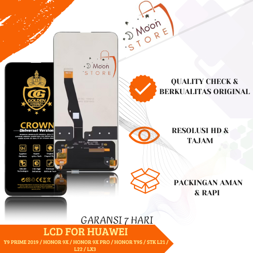 Jual LCD HWI Y9 PRIME 2019 / HONOR 9X / HONOR 9X PRO / HONOR Y9S / STK ...