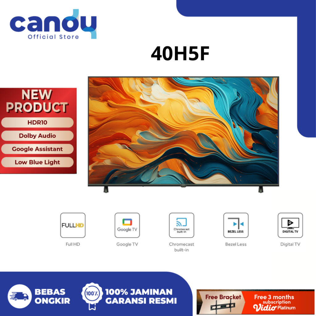 Jual AQUA Elektronik TV 40 Inch FHD HDR Google TV RAM 1GB ROM 8GB ...