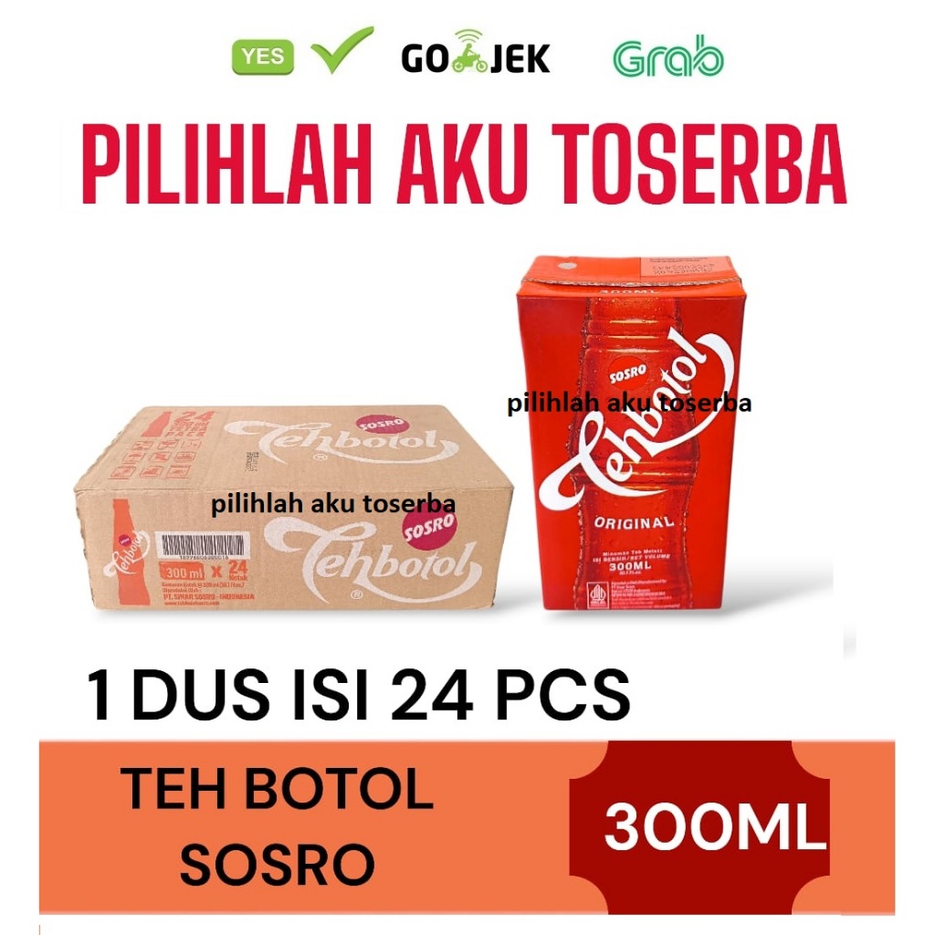 Jual Teh Botol Sosro Kotak Original 330 ml MENJADI 300 ML - ( HARGA 1 DUS ISI 24 pcs ) | Shopee ...