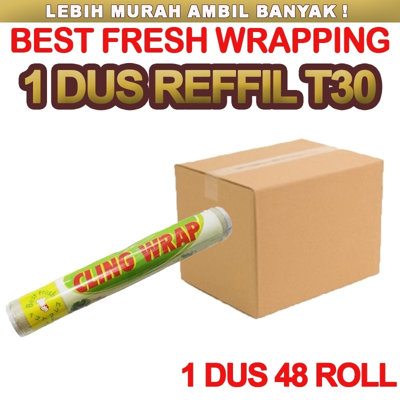 Jual PLASTIK CLING | CLING WRAP | BEST FRESH CLING WRAP REFILL 30 CM x ...