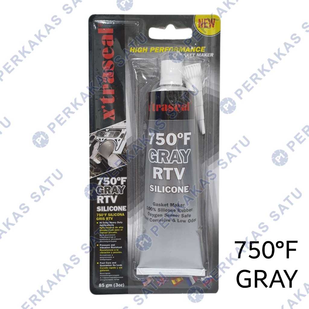 Jual RED SILICONE X'TRASEAL GRAY RTV HIGH TEMP 85GR GASKET MAKER GREY ...