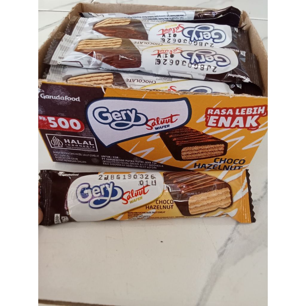 Jual Gery salut wafer choco hazelnut/chocolate 6gr | Shopee Indonesia