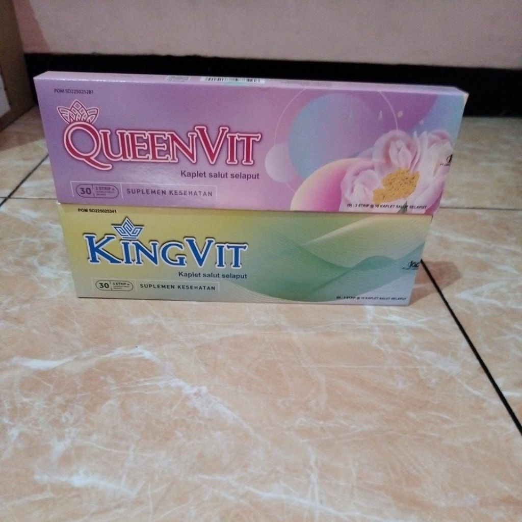 Jual KING VIT + QUEEN VIT(PAKET)/box/isi 30 tablet | Shopee Indonesia