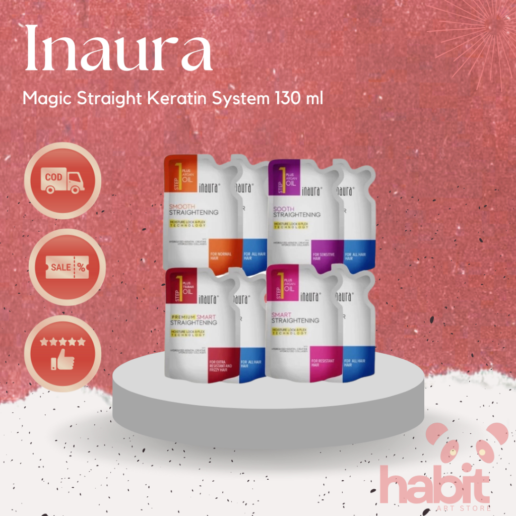 Jual Inaura Magic Straight Smoothing Keratin System 130 ml | Shopee ...