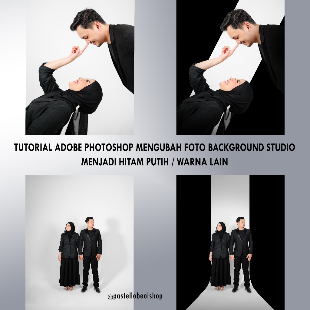 Jual TUTORIAL PHOTOSHOP UBAH FOTO BACKGROUND STUDIO MENJADI HITAM PUTIH ...