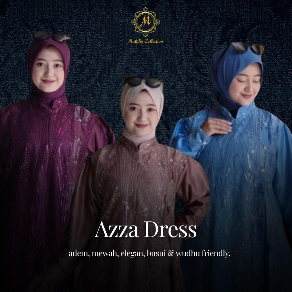 Jual Gamis Brukat Tile Premium Azza Dress Pesta Wanita Elegan | Baju ...