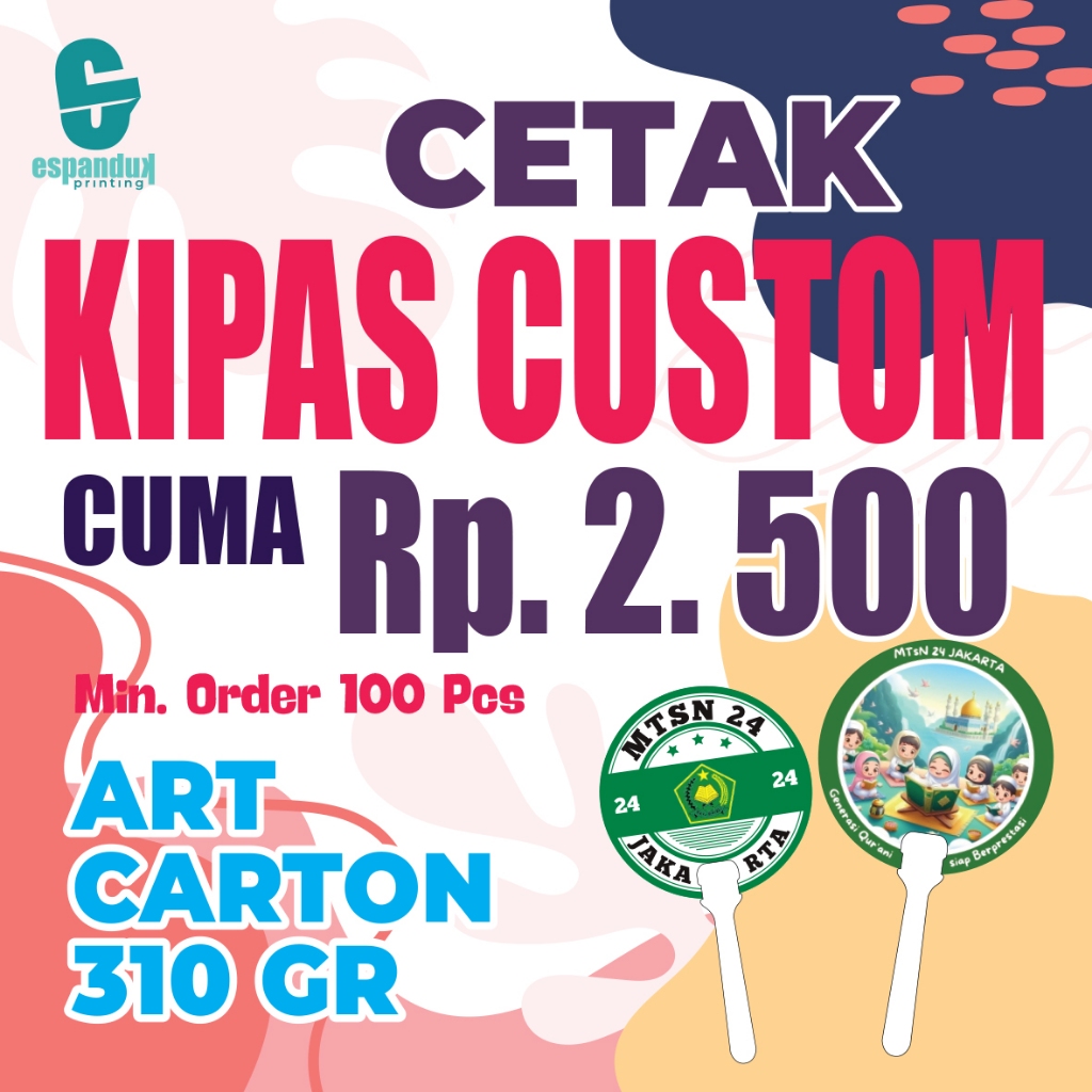 Jual Kipas Bulat, Kipas Custom, Kipas Custom 2 Sisi, Kipas Custom Murah ...