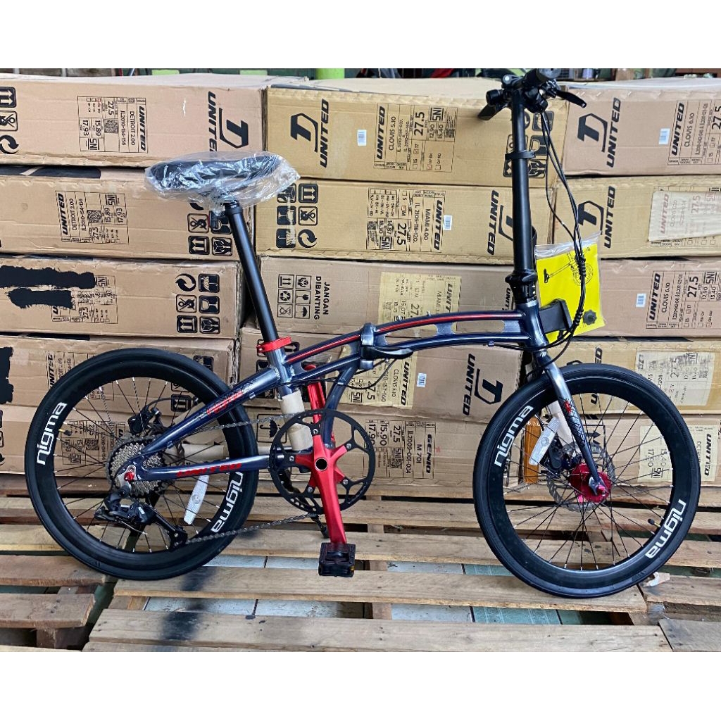 Jual Sepeda Lipat Folding Bike Seli United Nigma V 5 Lima Ring 20 Terbaru Termurah Toko Sepeda ...