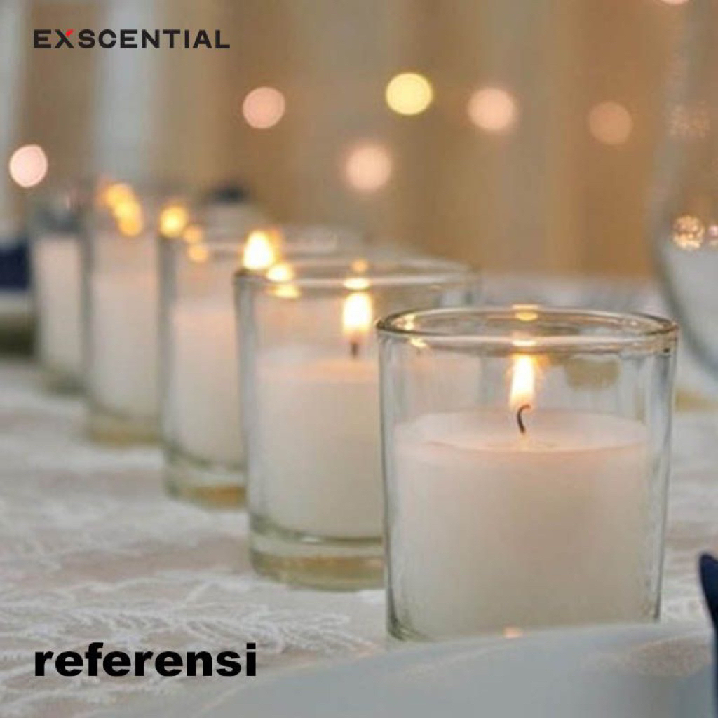 Jual Excential Votive Candle Glass Candle Vessel - Tempat Lilin ...