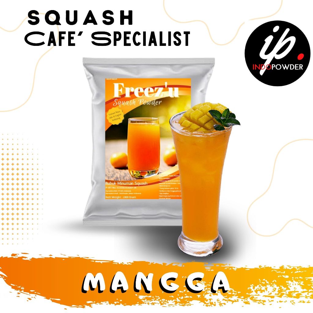 Jual Indopowder - Bubuk Minuman SQUASH Rasa MANGGA 1Kg Untuk Cafe ...