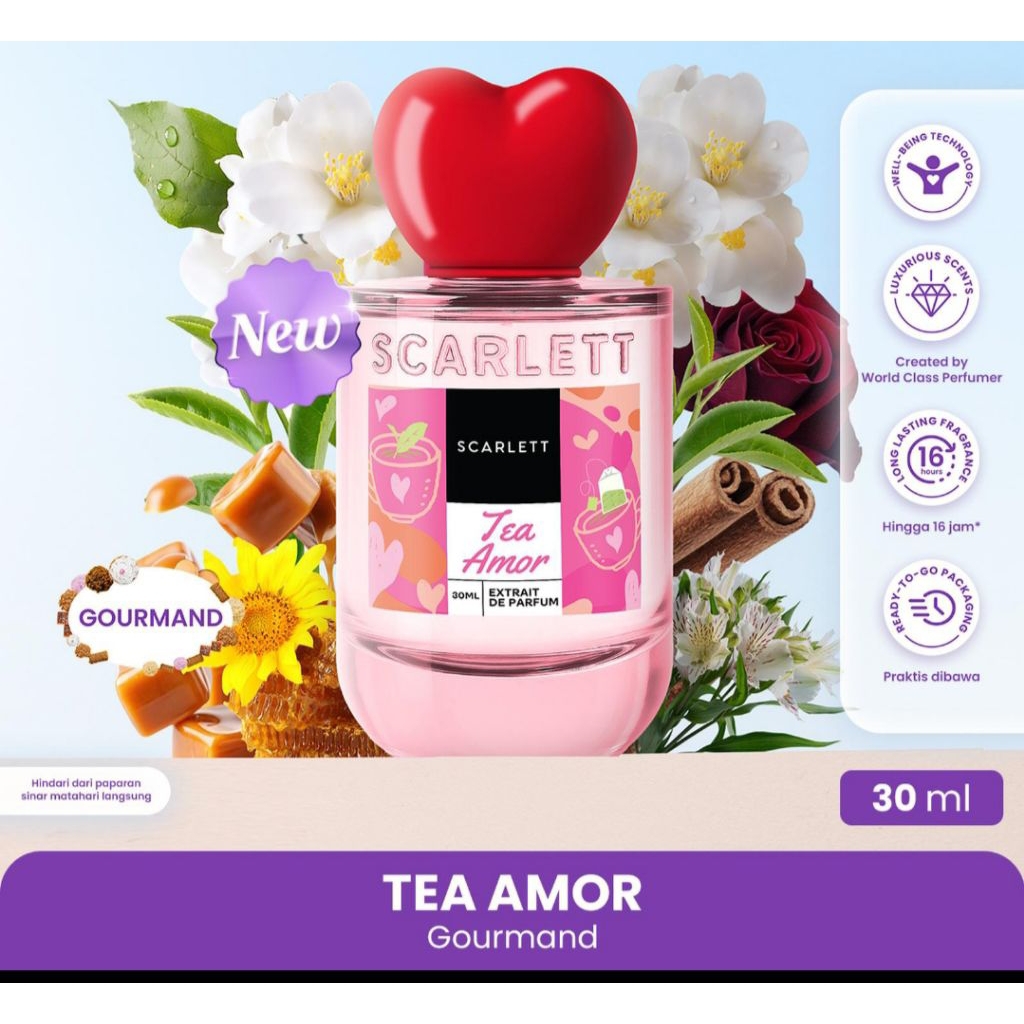 Jual Scarlett Extrait De Parfum Tea Amor 30 ml | Shopee Indonesia
