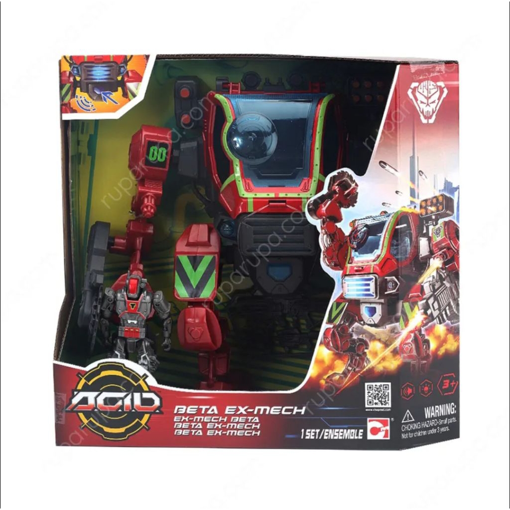 Jual Mainan Chap Mei Set Acid Robot Beta Ex-Mech Merah | Shopee Indonesia