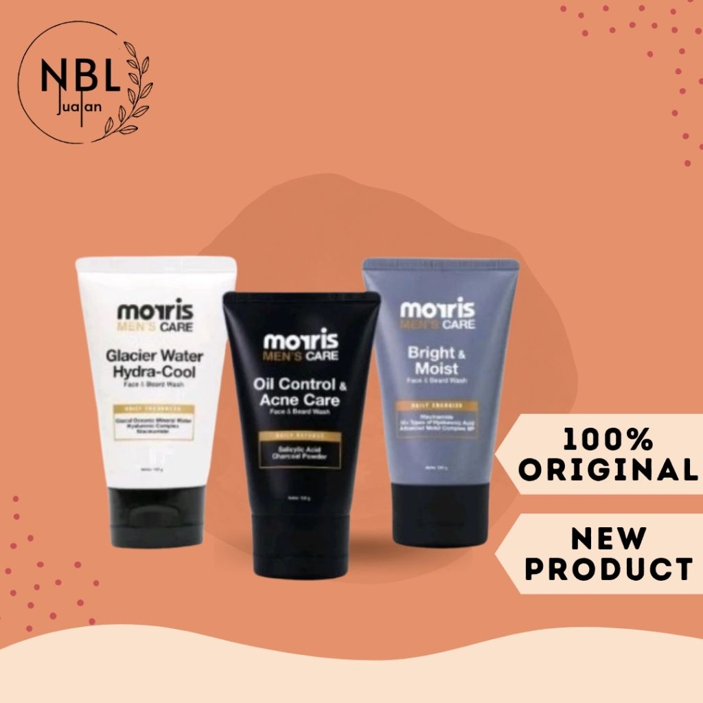 Jual Morris Men Bright and Moist | Oil Control & Acne Care | Glacier ...