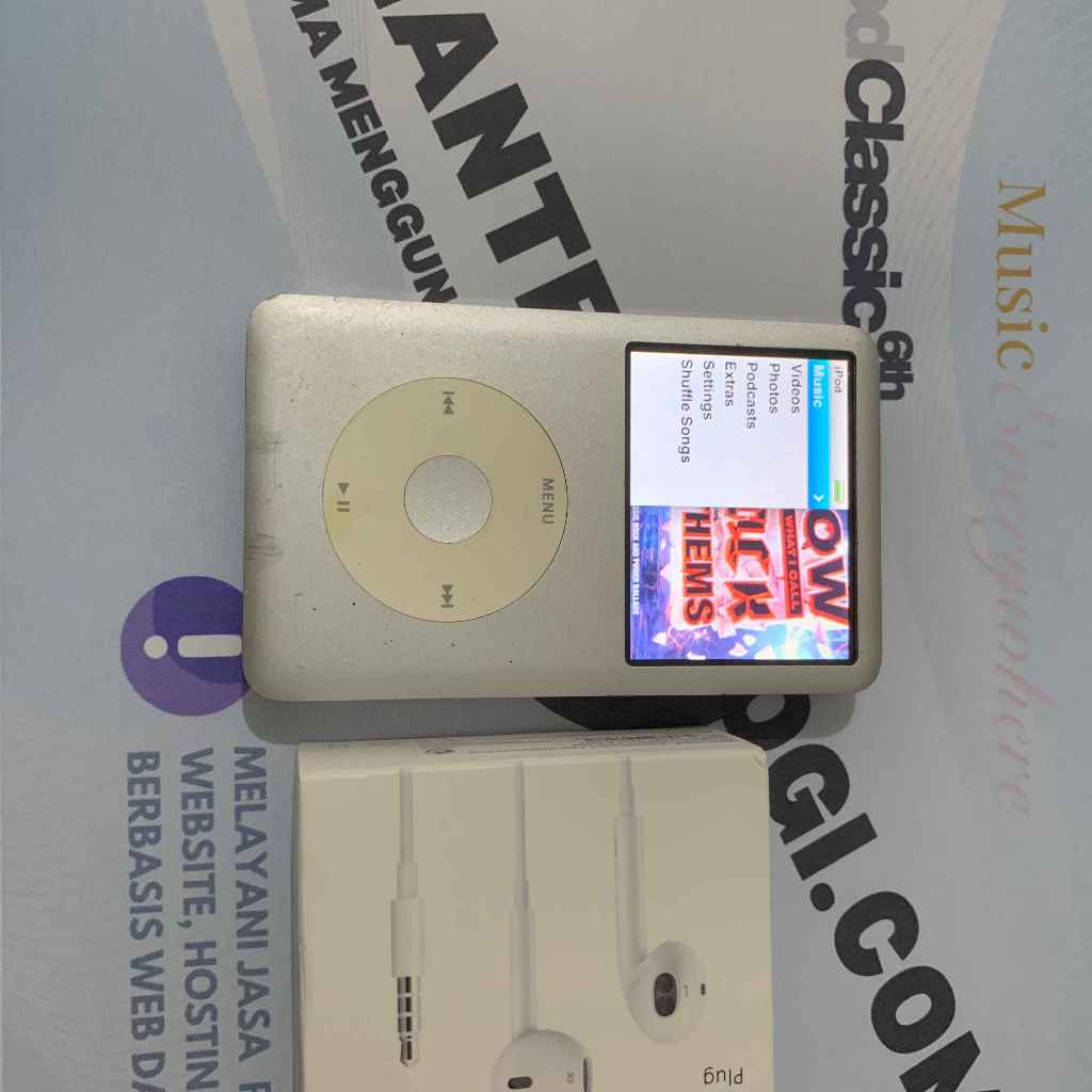 Jual Music Everywhere | iPod Classic 6th Gen Silver 80Gb | Bonus Earpod ...