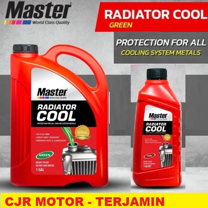 Jual MASTER Radiator Coolant Air Radiator Mobil Warna Hijau ANTI KOROSI ...