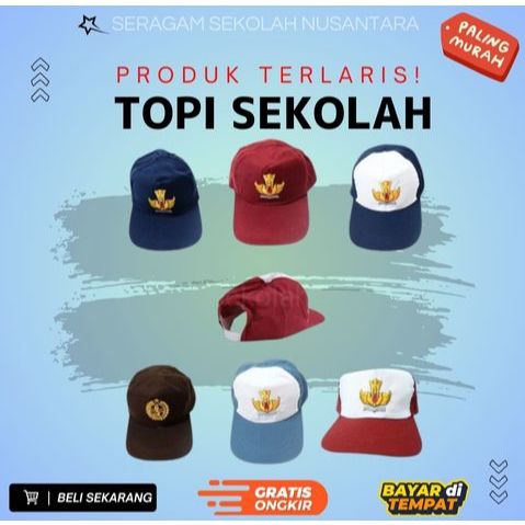 Jual Topi Sekolah Anak SD SMP SMA Pramuka | SERAGAM SEKOLAH | | Shopee ...