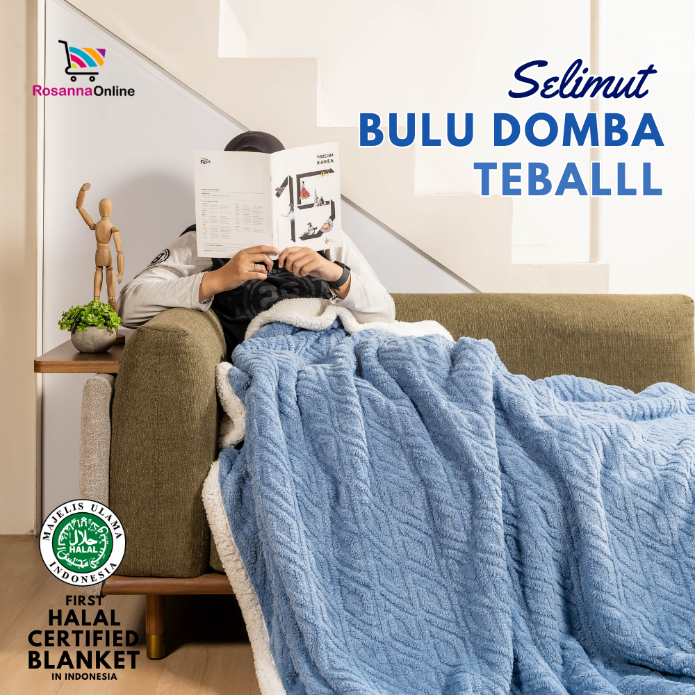Jual [Selimut Domba Jumbo] Selimut Bulu 3 Dimensi Motif 2 Sisi Premium ...