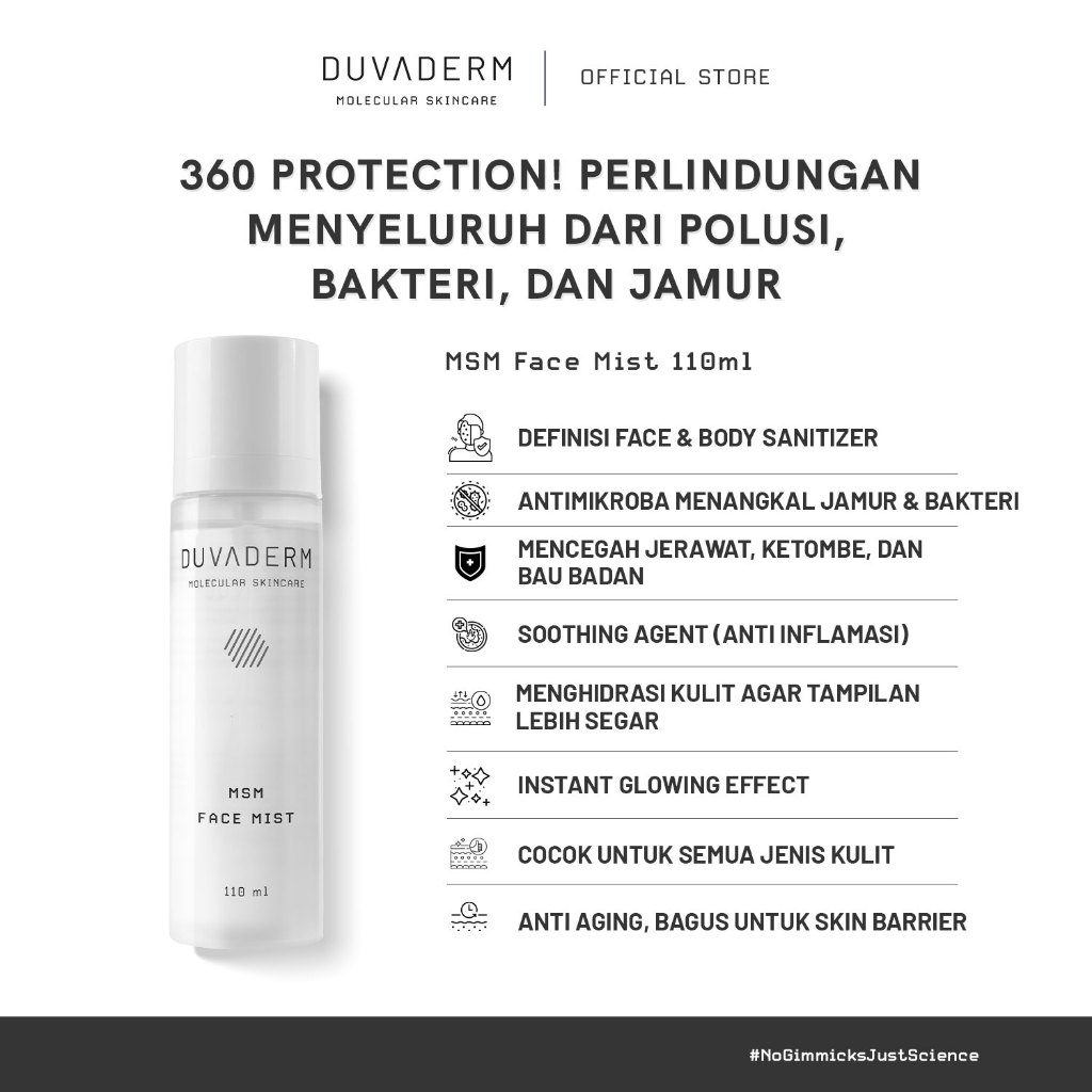 Jual Duvaderm MSM Face Mist - Face Mist Spray Antibacterial untuk ...