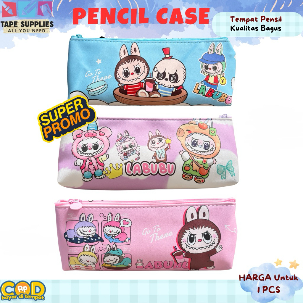 Jual (SUPER PROMO) Tempat Pensil Karakter Labubu / Pencil Case Cute ...