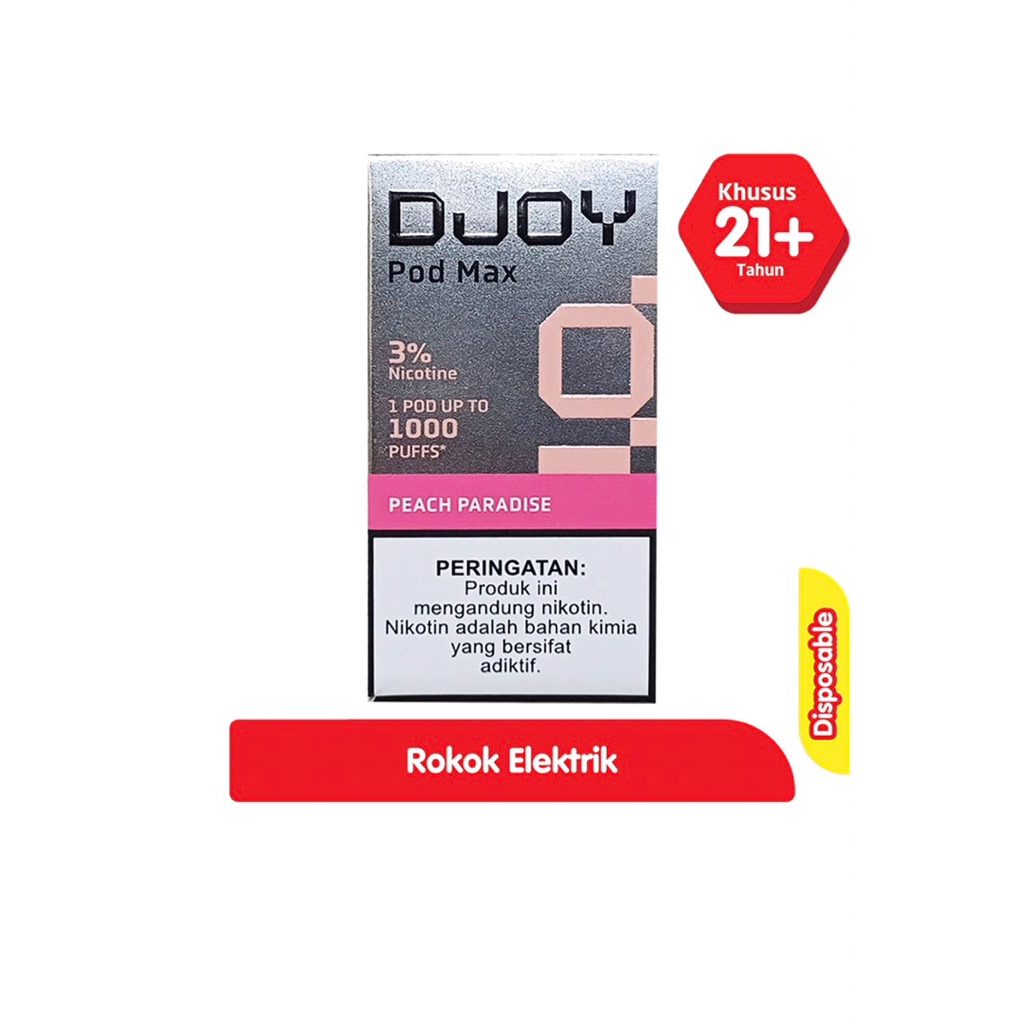 Jual Djoy Pod Max Rokok Elektrik Peach Paradise 2 ml | Shopee Indonesia