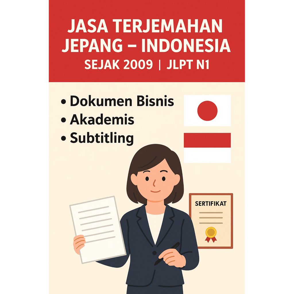 Jual Jasa Translate Bahasa Indonesia Bahasa Jepang | Indonesian ...