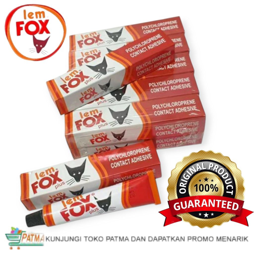 Jual LEM FOX PLUS TUBE 20 GRAM ORIGINAL/SLOP ISI 12PCS | Shopee Indonesia
