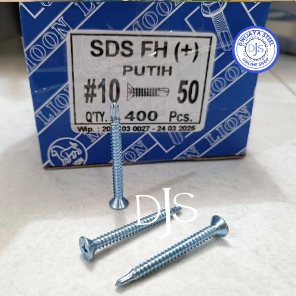 Jual SEKRUP SDS FH (+) PUTIH 10X50 LION SKRUP DRILLING BAJA RINGAN ...