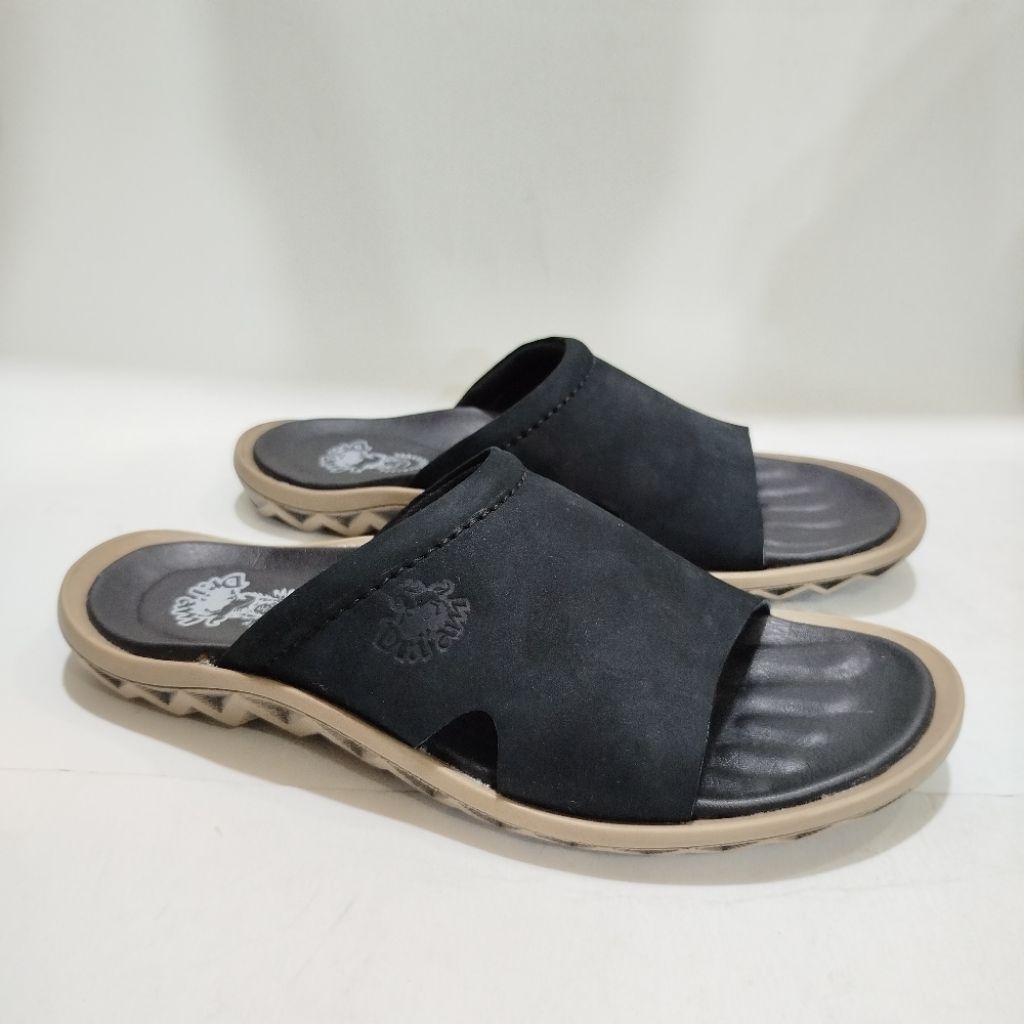 Jual SANDAL PRIA KULIT ASLI ORIGINAL KD.406 IN HITAM ( PRODUKSI SENDIRI ...