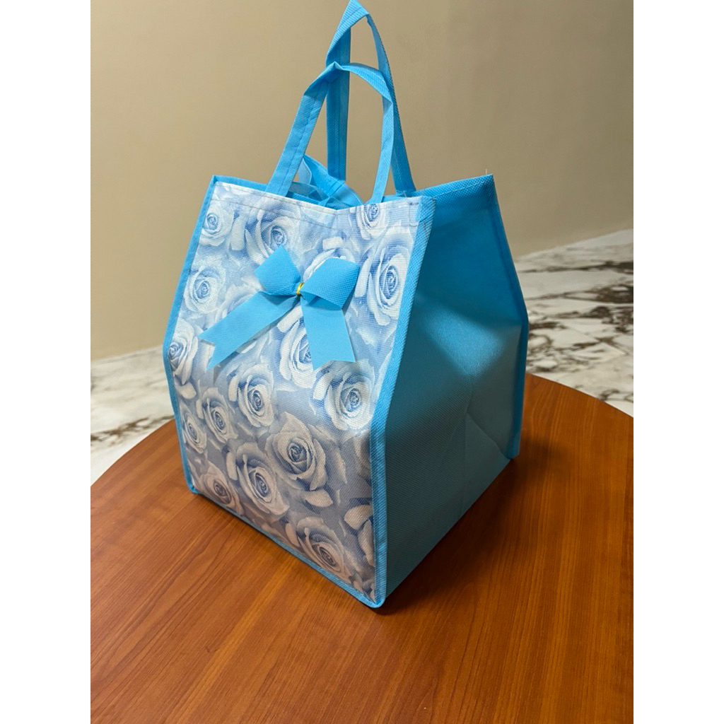 Jual TERMURAH!! (ISI 1 PACK = 60 PCS) Tas Hajatan Goodiebag Motif Bunga ...