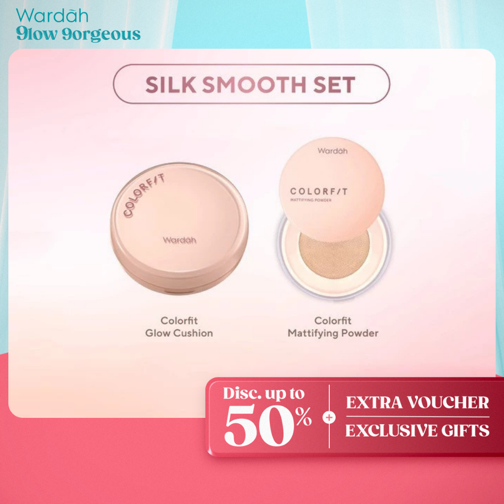 Jual WARDAH Paket Silk Smooth Set - Colorfit Perfect Glow Cushion ...