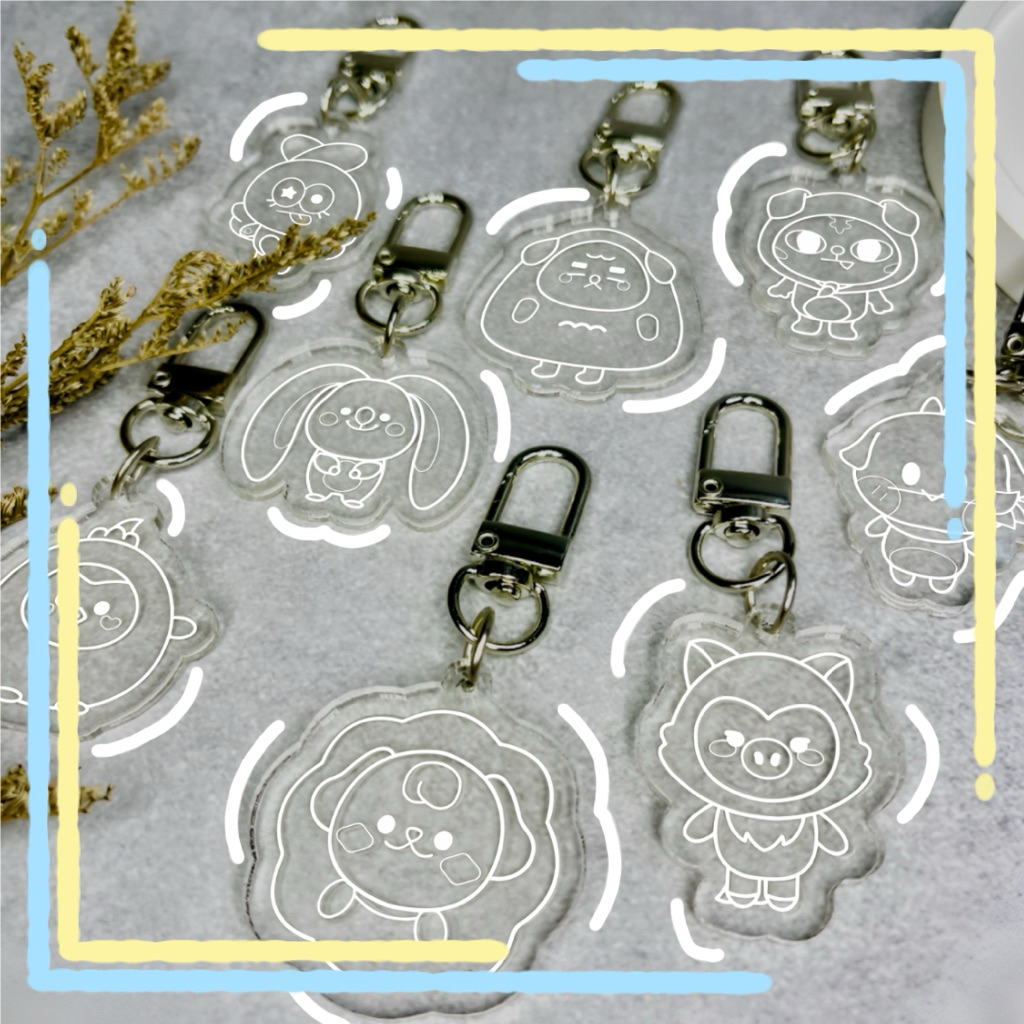 Jual Cravity CCREW Mini Keychain | Clear Acrylic | Gantungan Kunci ...