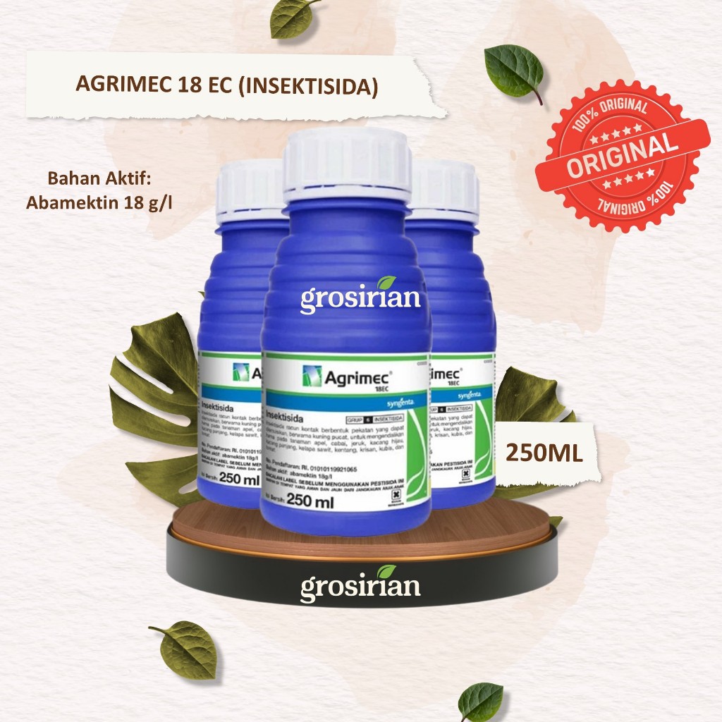 Jual AGRIMEC 18 EC - 250 ML INSEKTISIDA PENGENDALI PEMBASMI THRIPS ...