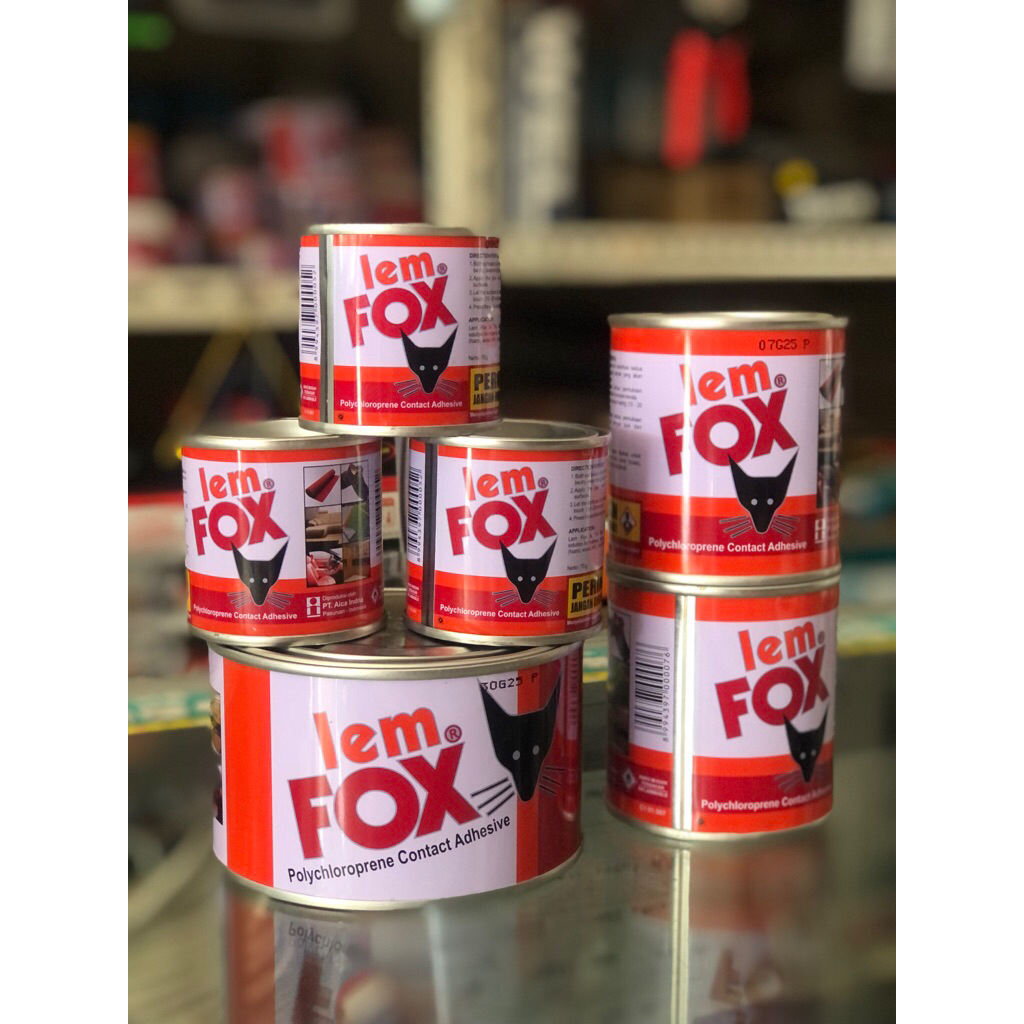 Jual Lem Fox [70 g] [185 g] [300 g] / Lem HPL / Lem Kulit / Lem Sepatu ...