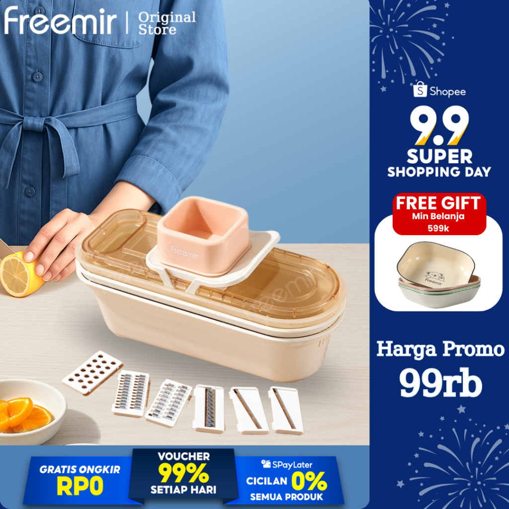 Jual [SPECIAL] freemir original Parutan Sayur 9in1 Multifunctional ...