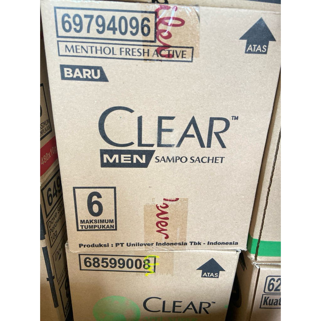 Jual Unilever Shampo Clear Sachet 1Dus | 40 atau 42 Renceng | 480/ 504 ...