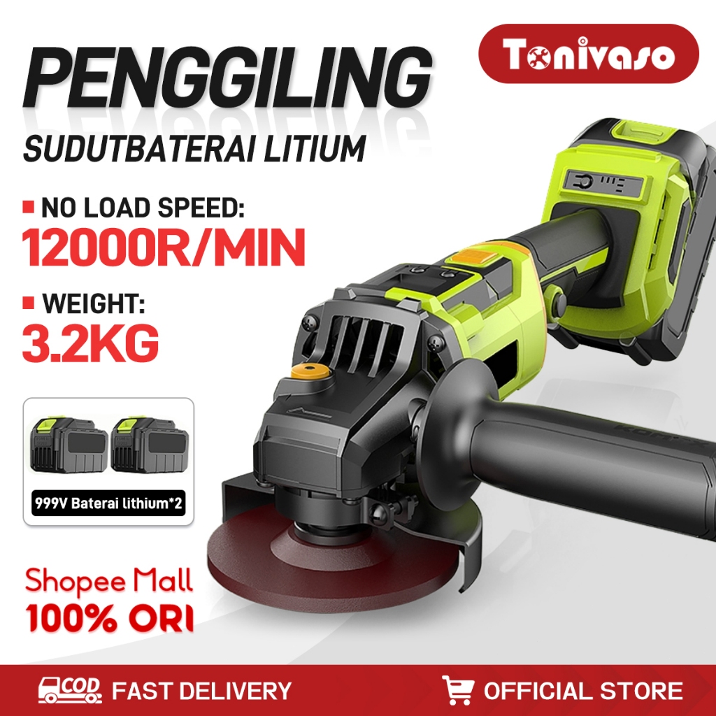 Jual Tonivaso Gerinda listrik makita Gerinda Baterai Brushless 1200W ...