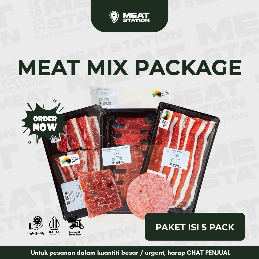 Jual PAKET BUNDLE MEAT MIX 5 Variant In 1 Pack / Paket Daging 100g ...