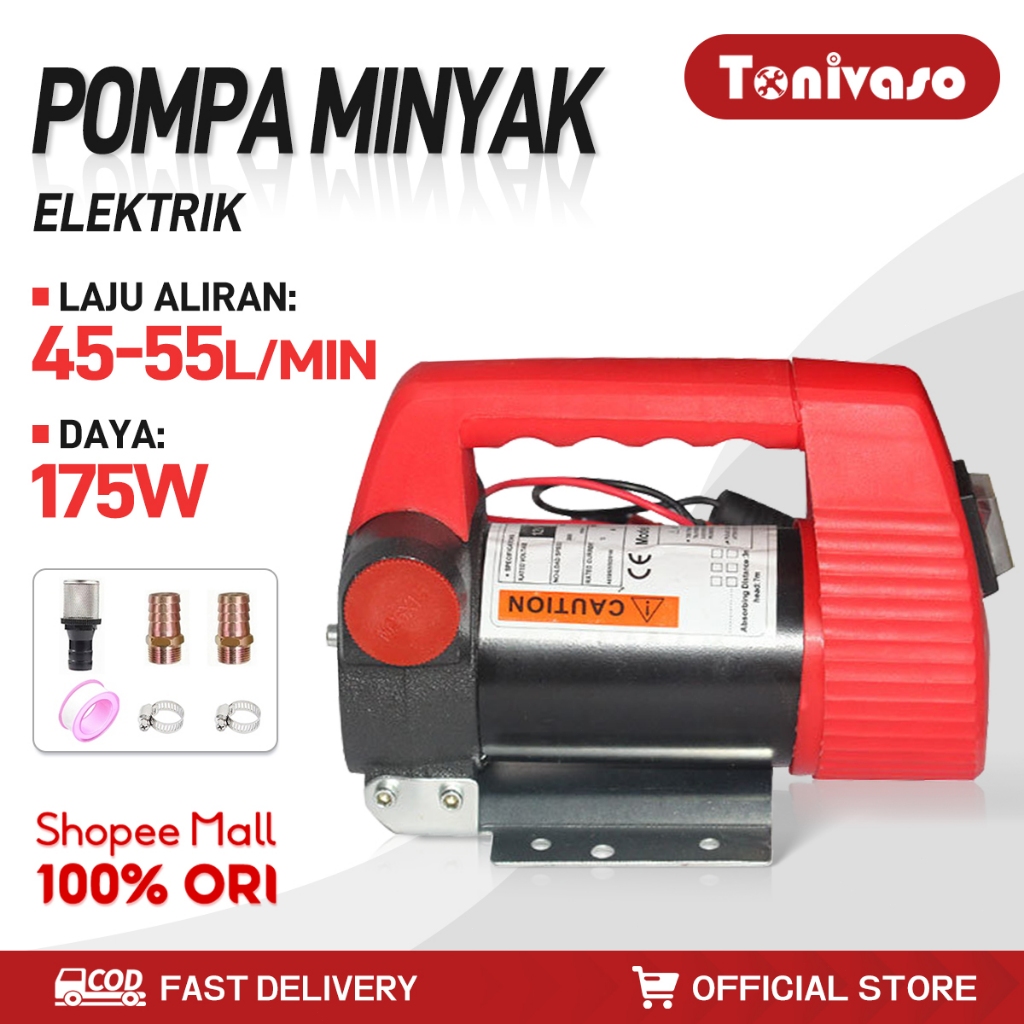 Jual Tonivaso Pompa Minyak Dc 12Volt 24Volt Solar Electrik Diesel ...