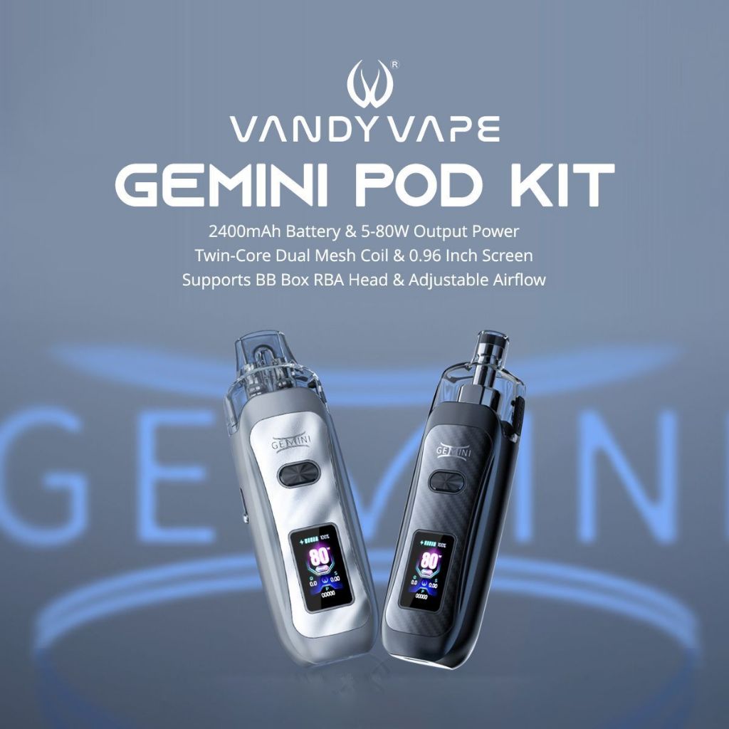 Jual Vandy Vape Gemini Pod Kit 2400mAh 80W Authentic By Vandy Vape ...