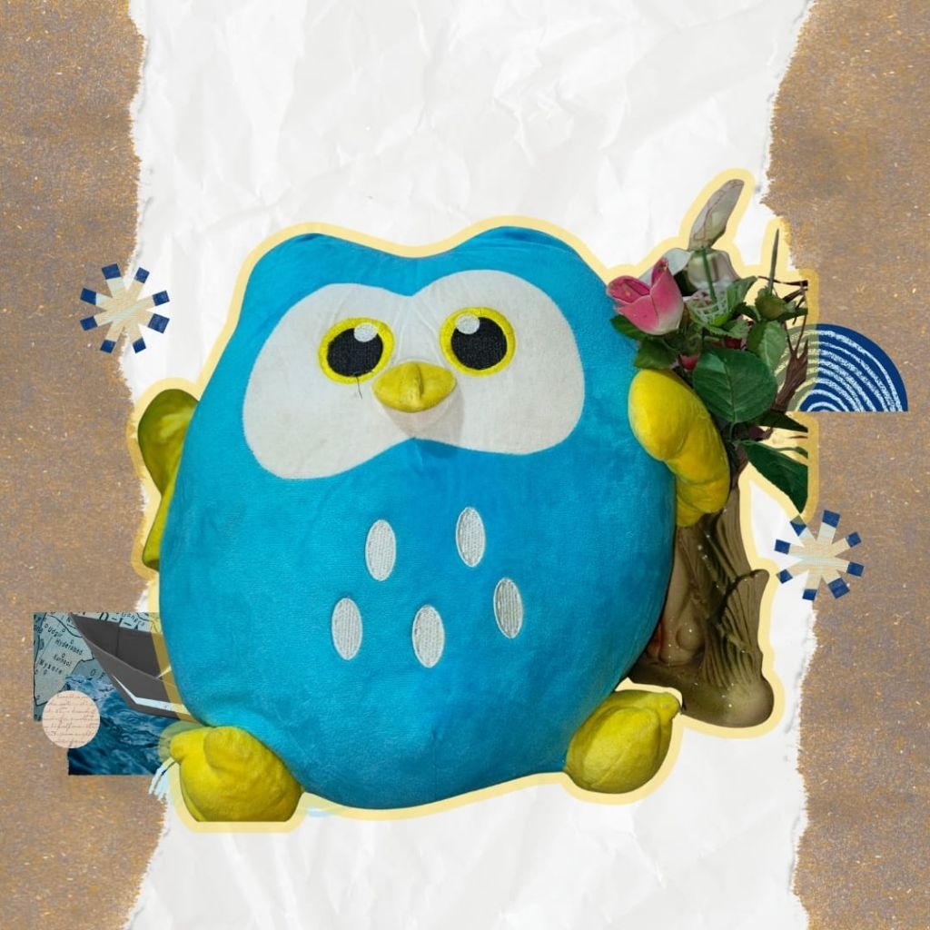 Jual Boneka Burung Hantu Biru/Blue Owl Doll (New) | Shopee Indonesia