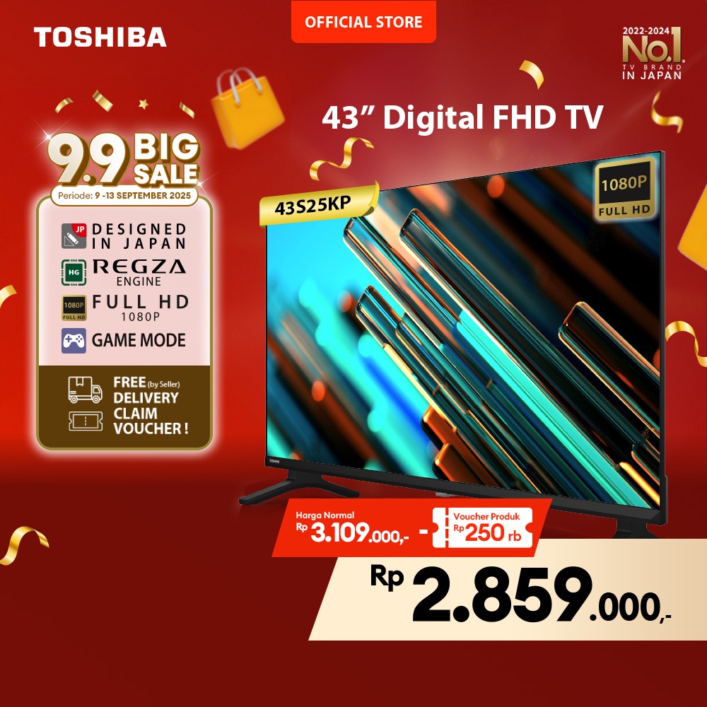 Jual [FHD Digital TV] Toshiba TV 43" FHD Digital TV - Dolby Audio Regza ...