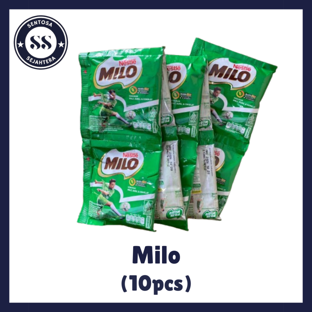 Jual Milo Sachet Minuman Cokelat Renceng / Renteng isi 10 Sachet ...