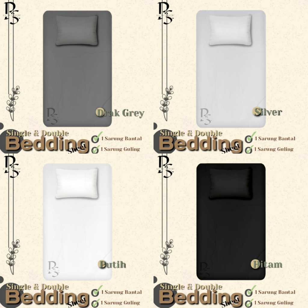 Jual Sprei Polos Elegan 90x200 Sprei Single Bed - Sprei Set Sudut Karet ...