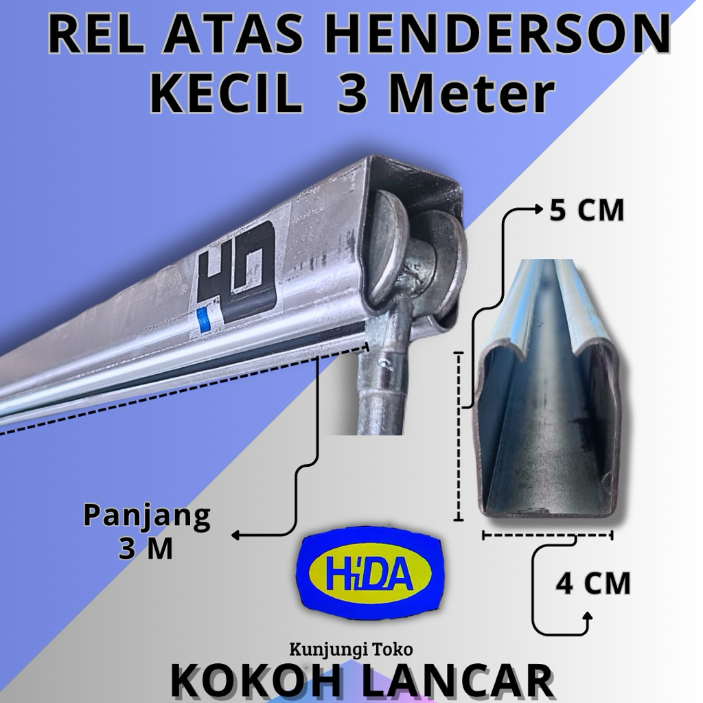 Jual Rel Atas Henderson Kecil Galvanil ||Pintul sleding|| Pintu Lipat ...